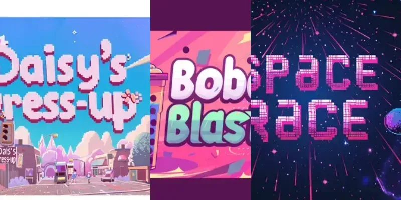 Colorful Game Title Screen Splash Art Generator App | PromptBase