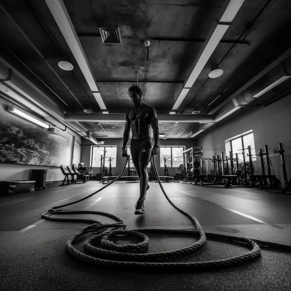 Cinematic Gym Models For Product Shots Midjourney Prompt | PromptBase