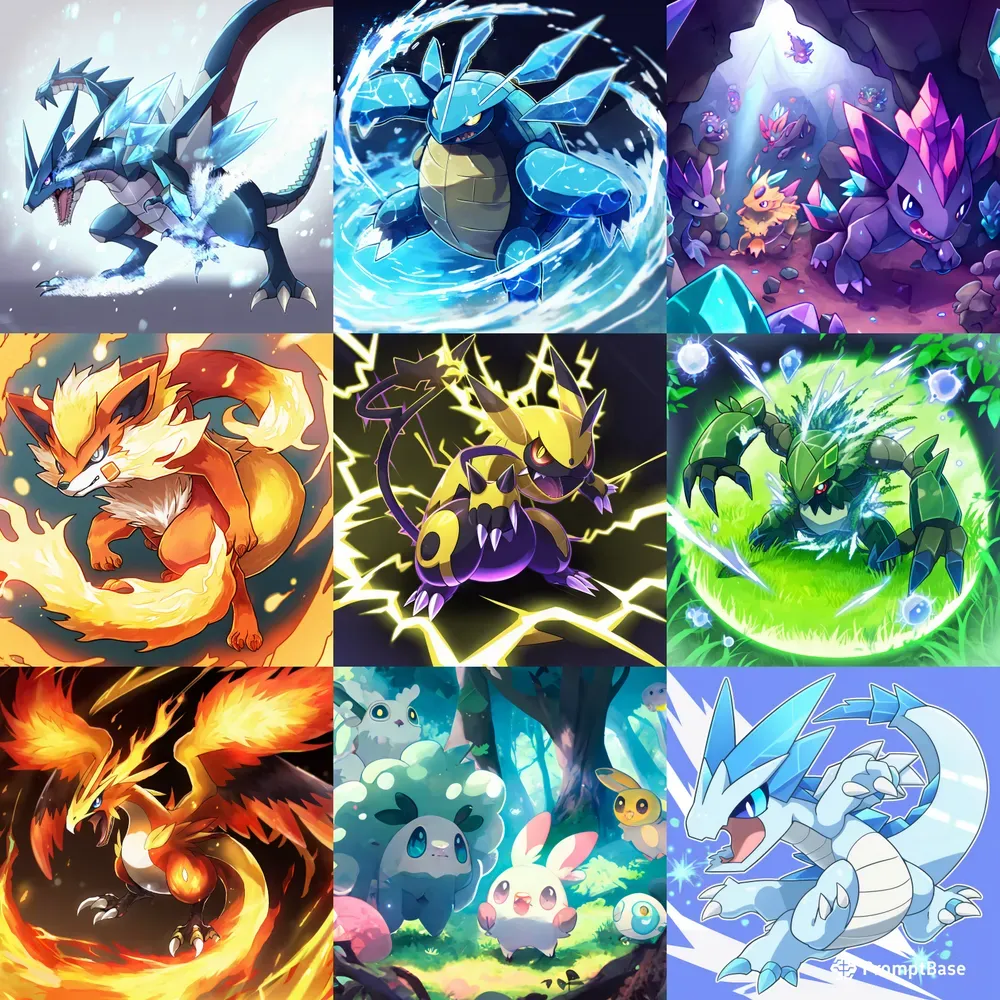 New Pokemon Designs Midjourney Prompt | PromptBase