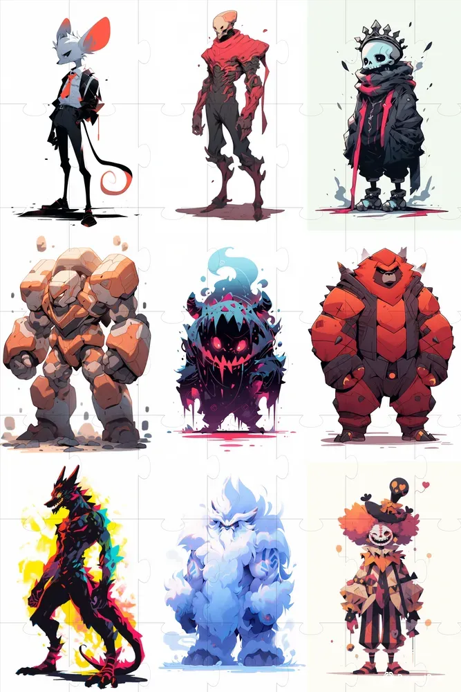 Minimalist Characters Midjourney Prompt | PromptBase