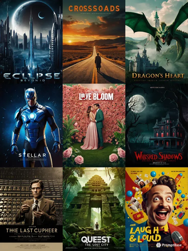 Dynamic Movie Poster Designs Leonardo Ai Prompt | PromptBase