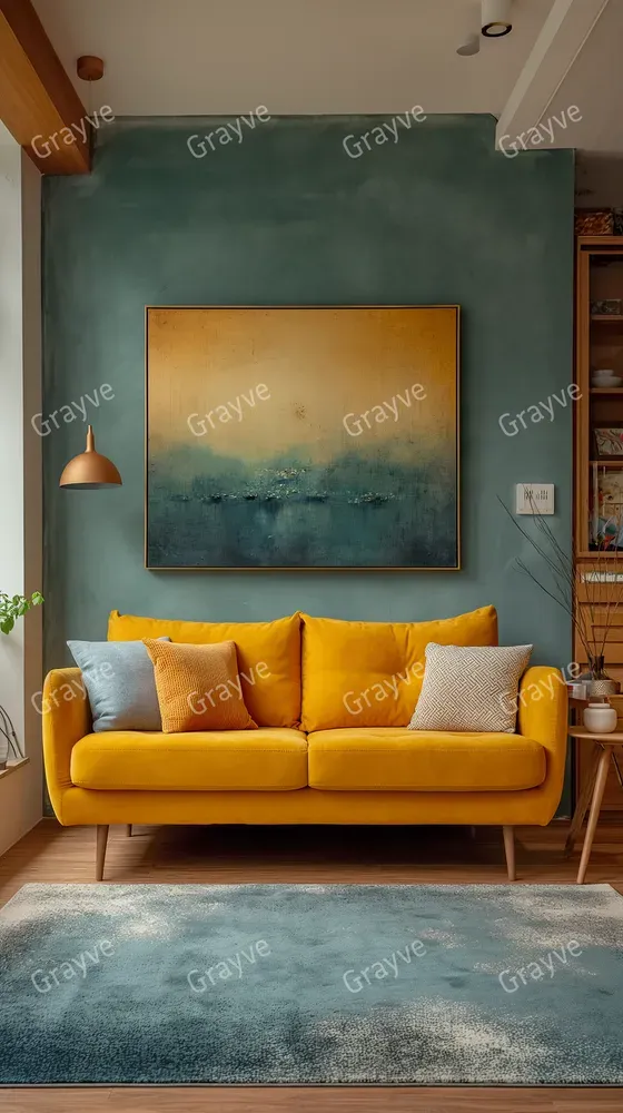 Realism Living Room Interiors Midjourney Prompt | PromptBase