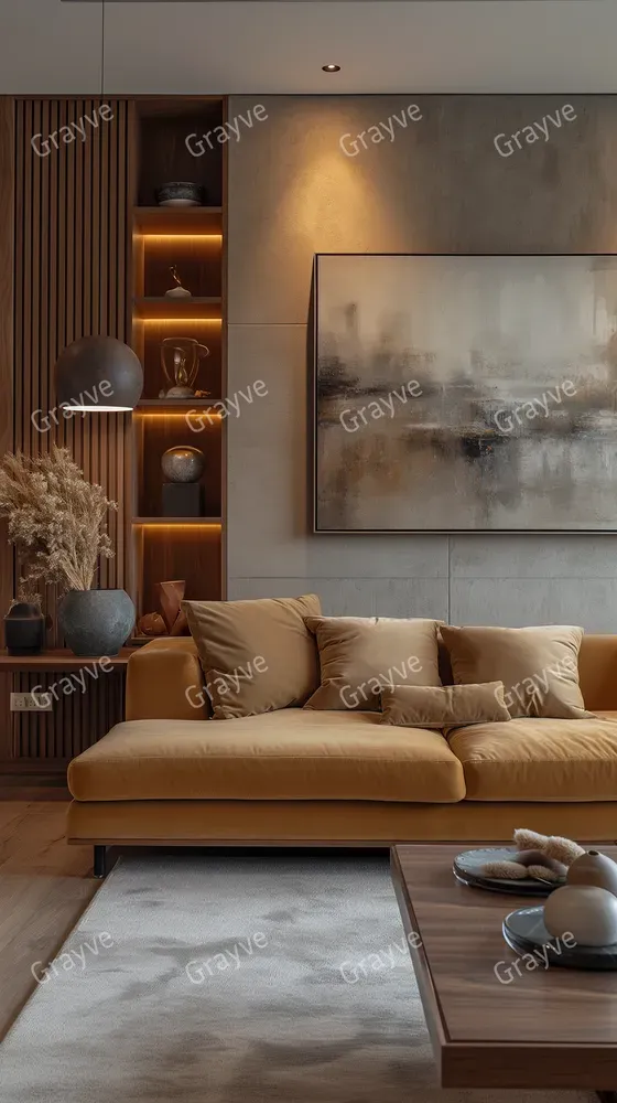 Realism Living Room Interiors Midjourney Prompt | PromptBase