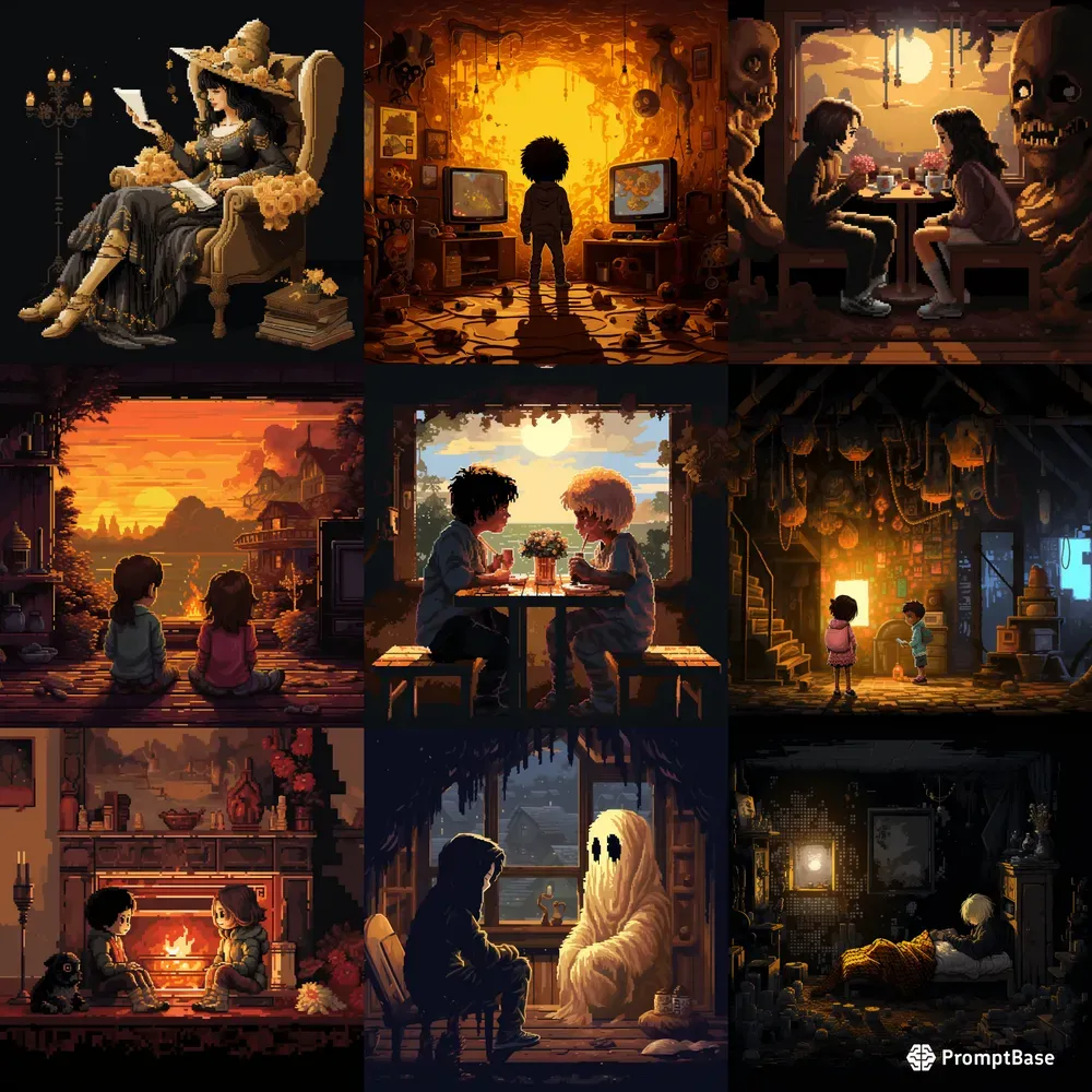 2D Pixel Scenarios Midjourney Prompt | PromptBase