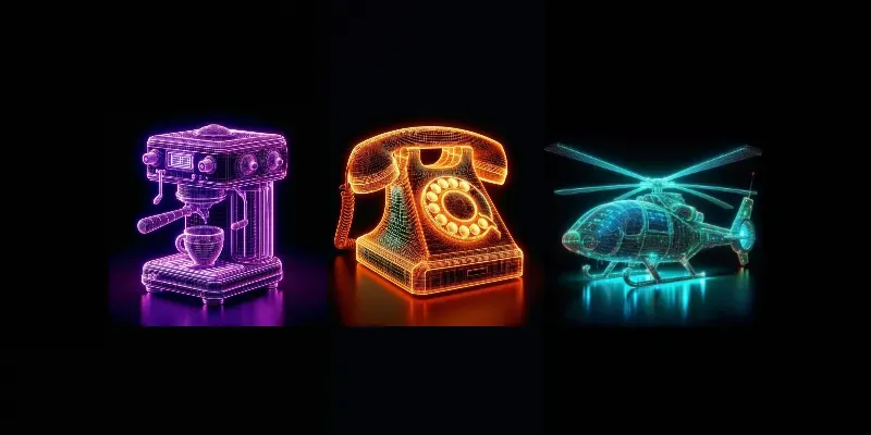 Neon Light Objects DALL·E Prompt | PromptBase