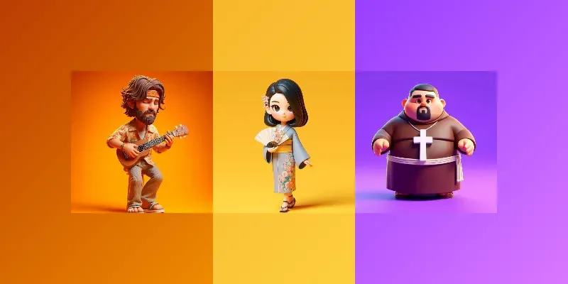 People Animations 3D Characters DALL·E Prompt | PromptBase