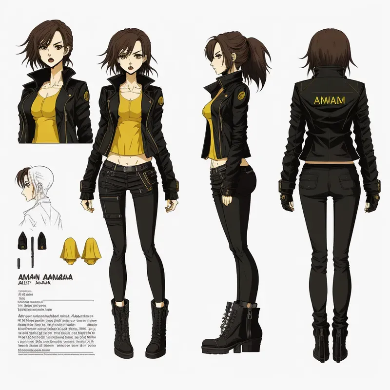 Character Sheets Dynamic Poses Midjourney Prompt | PromptBase