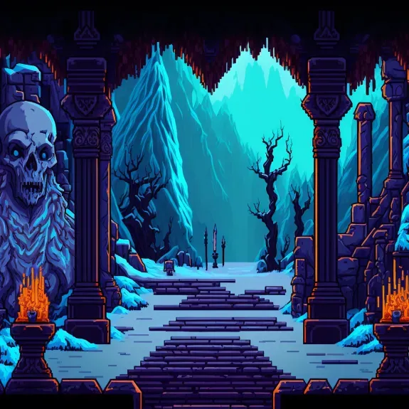 Pixel RPG Background Environments Midjourney Prompt | PromptBase