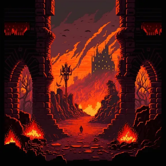 Pixel RPG Background Environments Midjourney Prompt | PromptBase