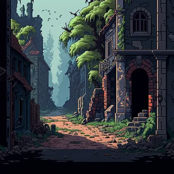 Pixel RPG Background Environments Midjourney Prompt | PromptBase