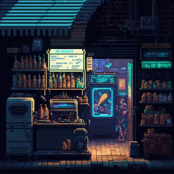 Pixel RPG Background Environments Midjourney Prompt | PromptBase