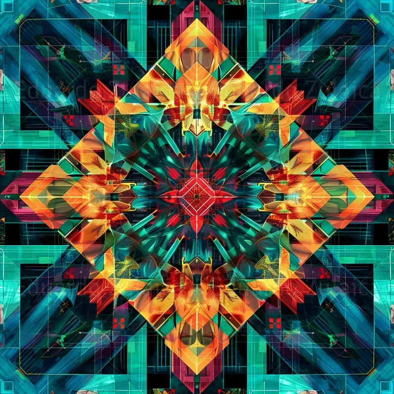 Art Of Algorithms Infinite Patterns Midjourney Prompt | PromptBase