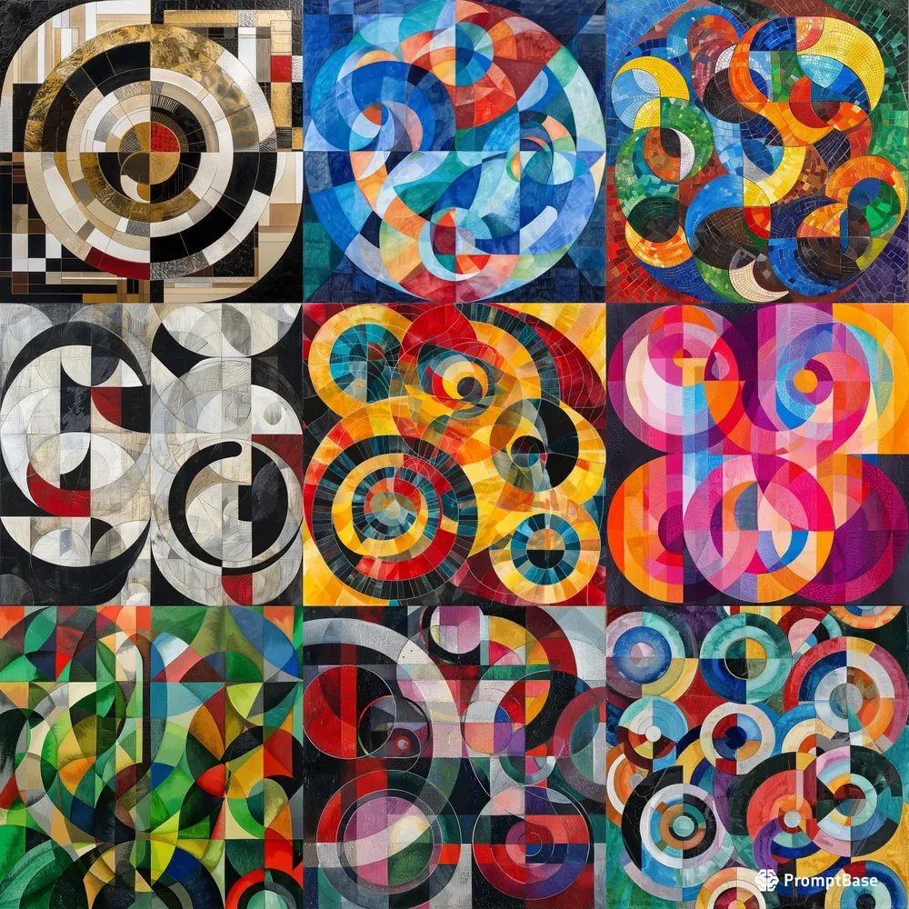 Digital Artwork Patterns With Any Shapes Midjourney Prompt | PromptBase