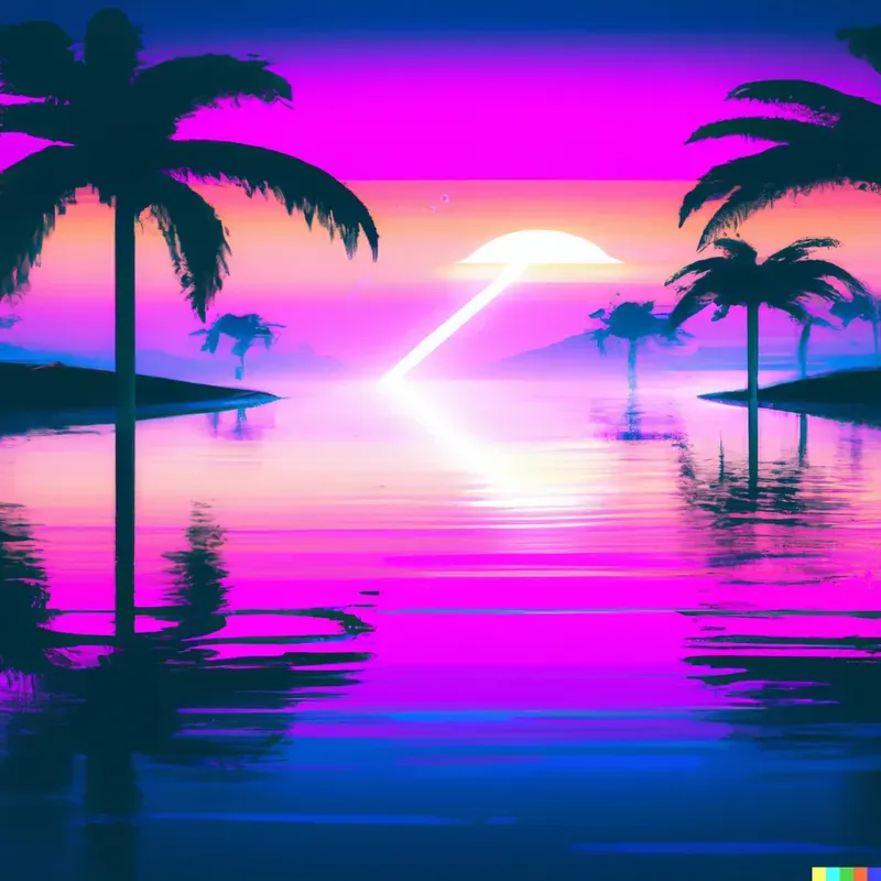 Abstract Synthwave Images DALL·E Prompt | PromptBase