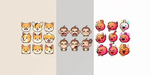 Cute And Realistics Emojis Icons Midjourney Prompt | PromptBase