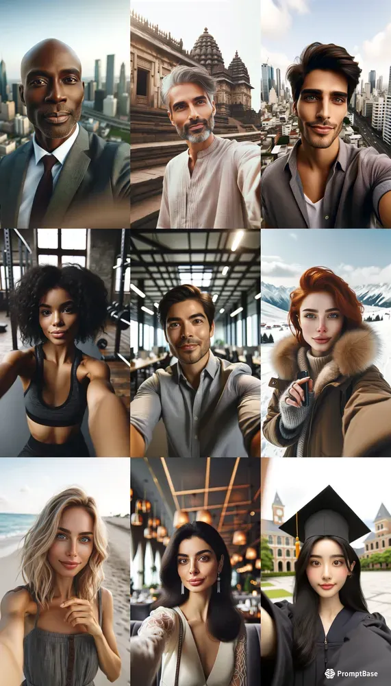 Realistic Selfie Images DALL·E Prompt | PromptBase