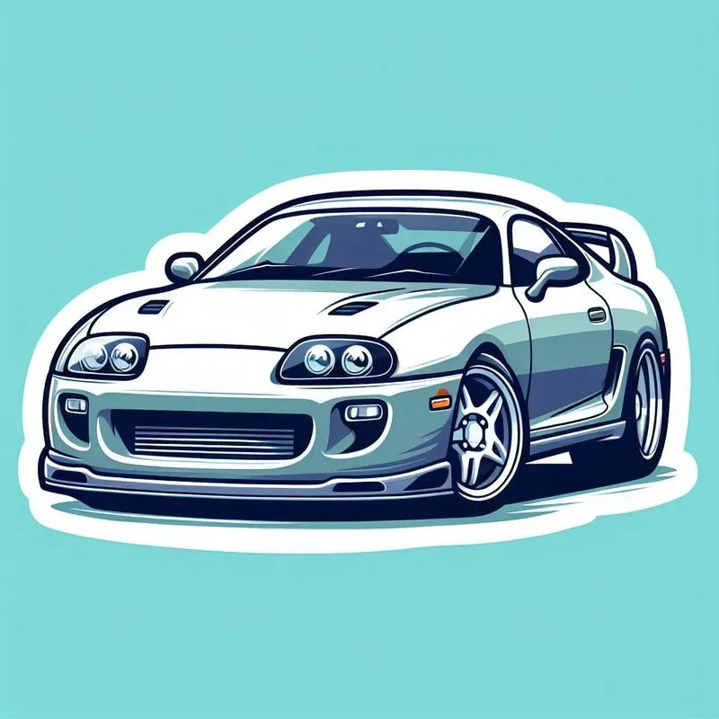 Cartoon Car Stickers DALL·E Prompt | PromptBase