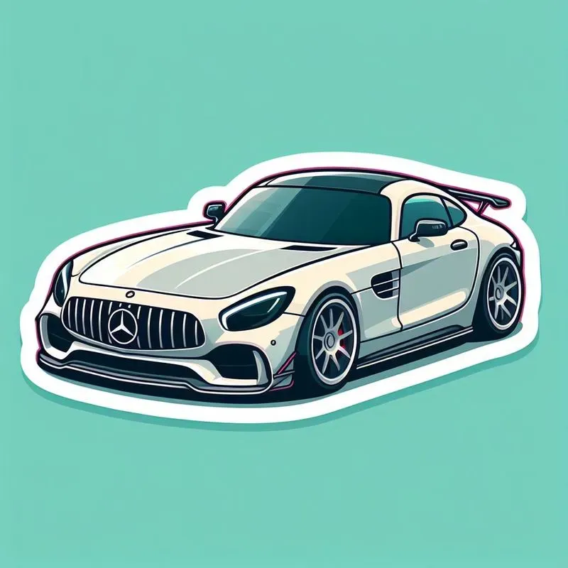 Cartoon Car Stickers DALL·E Prompt | PromptBase