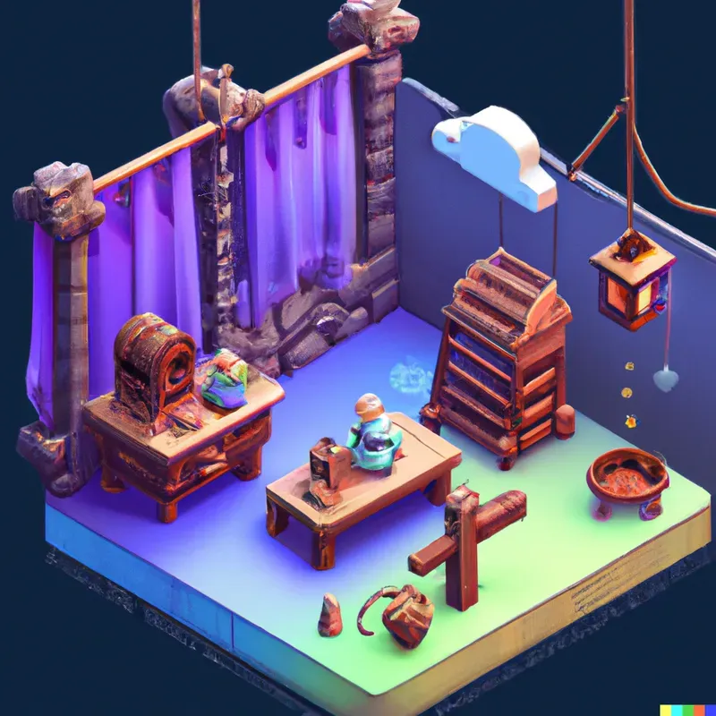 Isometric Scenes DALL·E Prompt | PromptBase