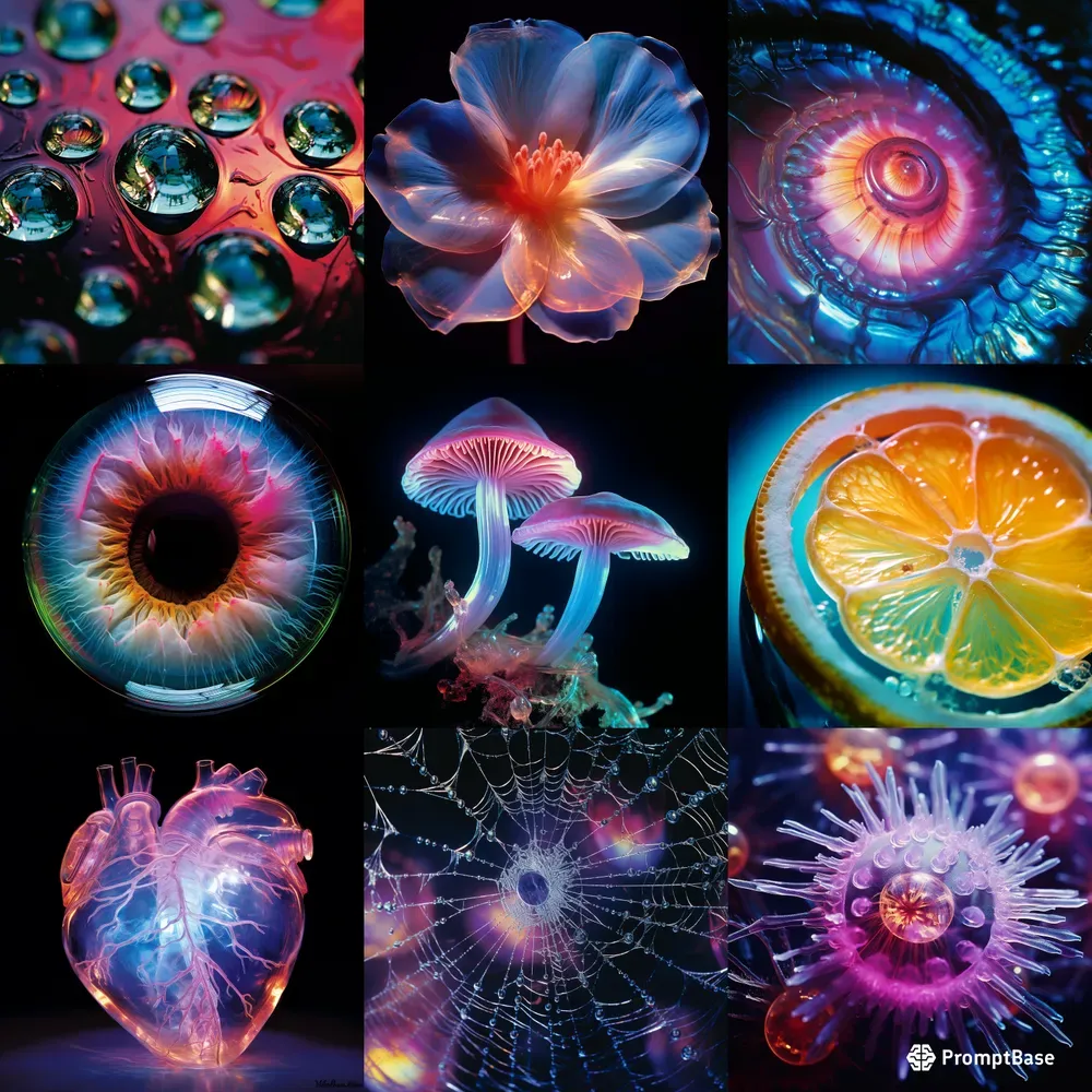 Translucent Macro Photographs Midjourney Prompt | PromptBase