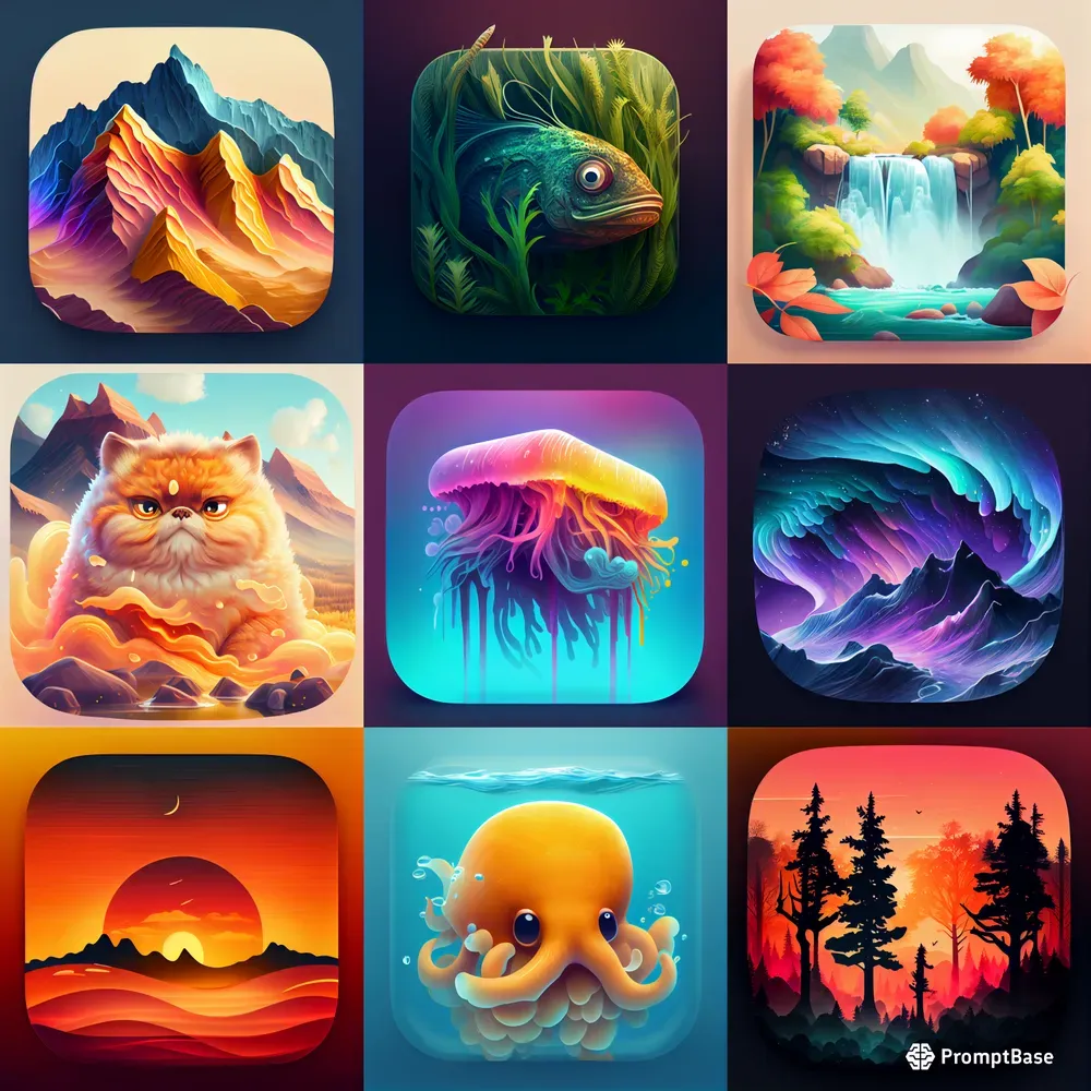 Ultimate Ios App Icons Midjourney Prompt | PromptBase