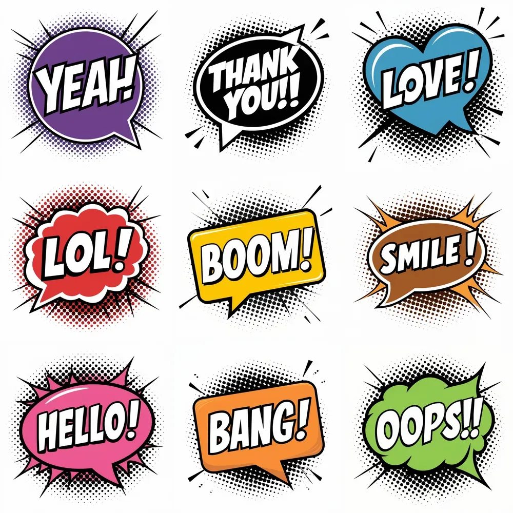 Fun Comic Speech Bubbles DALL·E Prompt | PromptBase