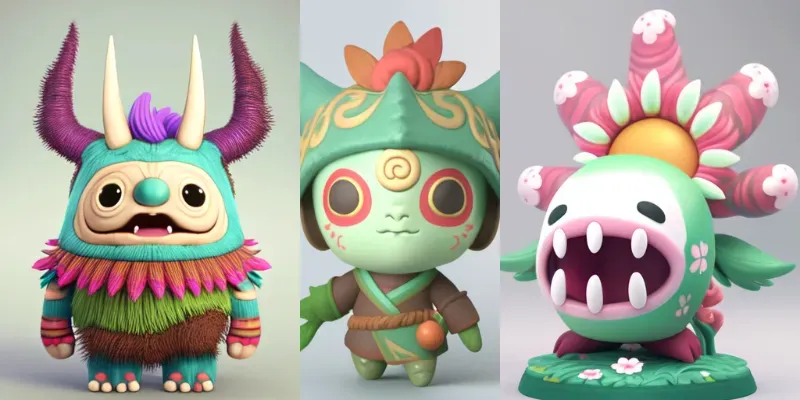 Cute Video Game Characters Midjourney Prompt | PromptBase