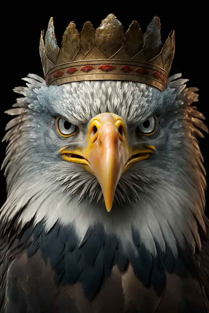 Animals Wearing Crowns Midjourney Prompt | PromptBase