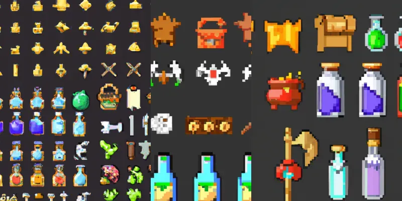 The Item Sprite Sheets DALL·E Prompt | PromptBase