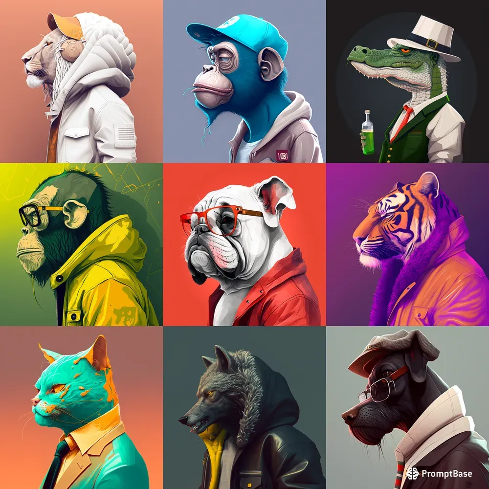 Funky Animals Midjourney Prompt | PromptBase