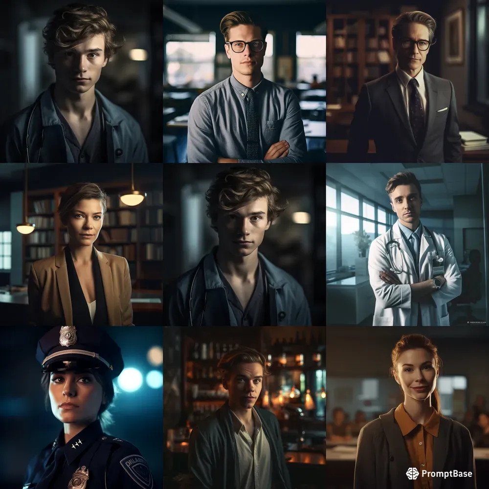 Realistic Photography Of People At Work Midjourney Prompt | PromptBase