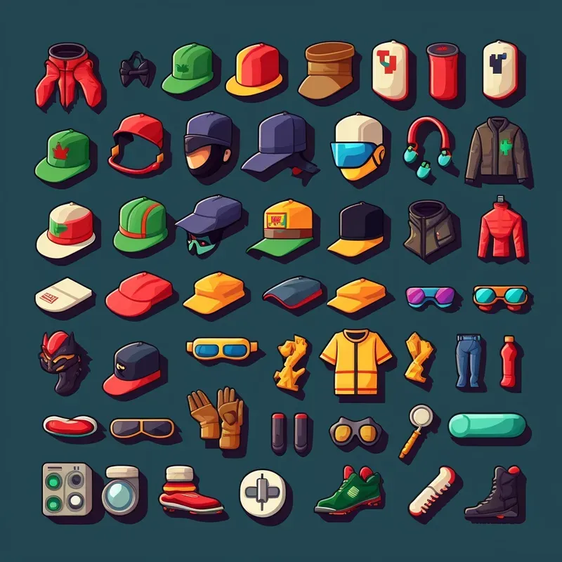 Grid Aligned Sprite Sheets - Game Assets Midjourney Prompt | PromptBase