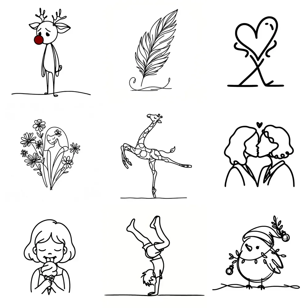 One-line Doodle DALL·E Prompt | PromptBase