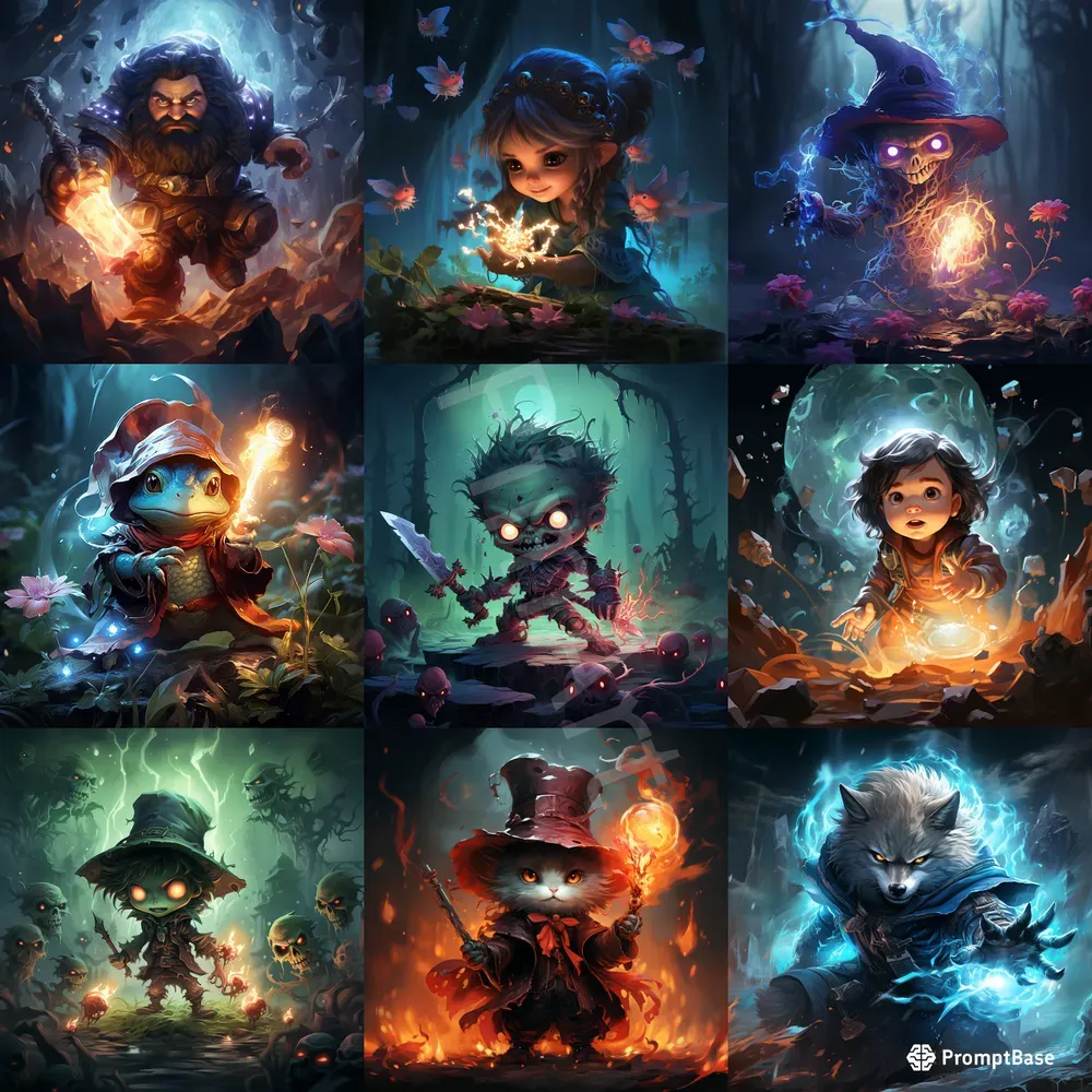 RPG Splash Art Designs Midjourney Prompt | PromptBase