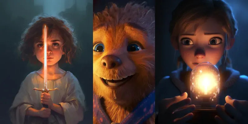 Disney Character Illustrations Midjourney Prompt | PromptBase