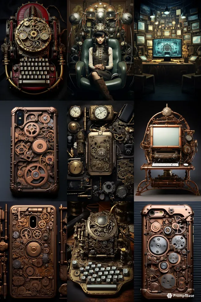 Titles Steampunk Tech Elegances Victoria Midjourney Prompt | PromptBase