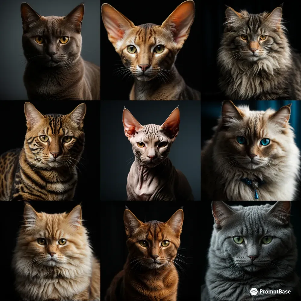 Realistic Cat Portraits Leonardo Ai Prompt | PromptBase