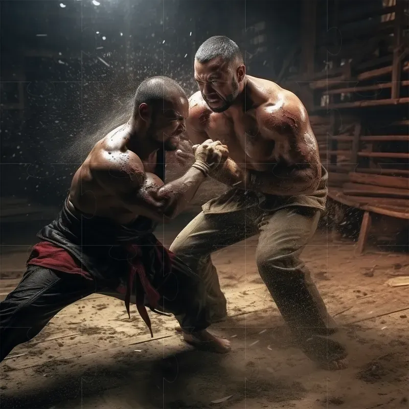 Underground Fight Clubs Midjourney Prompt | PromptBase