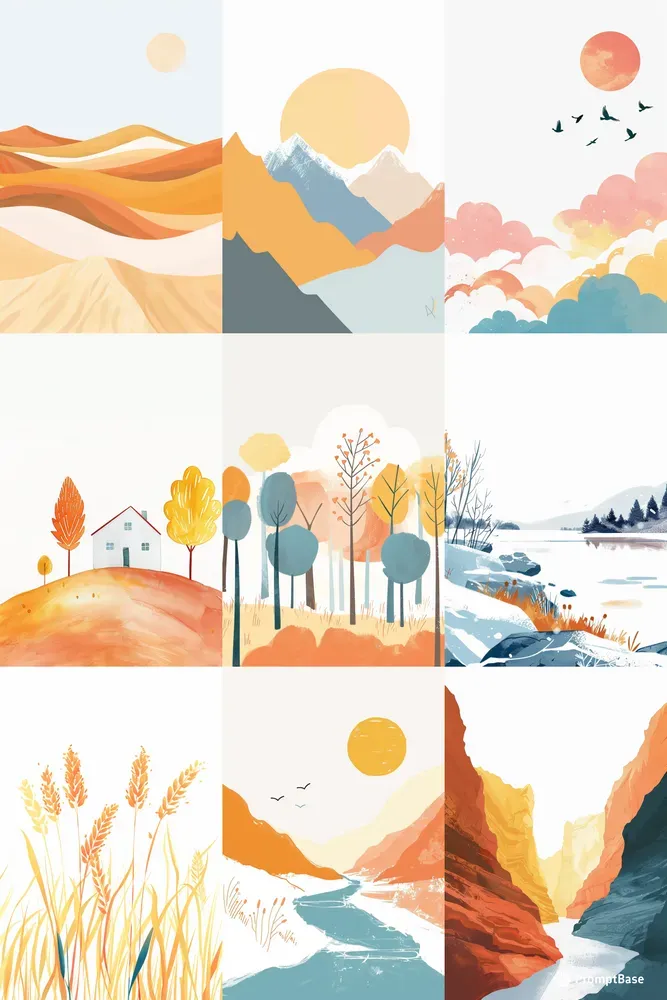 Abstract Pastel Environment Landscapes Midjourney Prompt | PromptBase