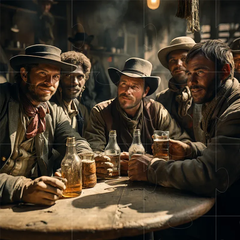 Western Cowboys Photographs Midjourney Prompt | PromptBase