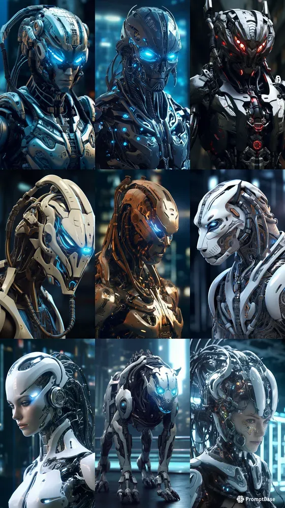 High-tech Cyborg Animals In Cybernetics Midjourney Prompt | PromptBase