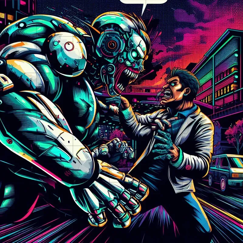 Custom Dialogue Comic Illustration Scene With Dall-e 3 DALL·E Prompt ...