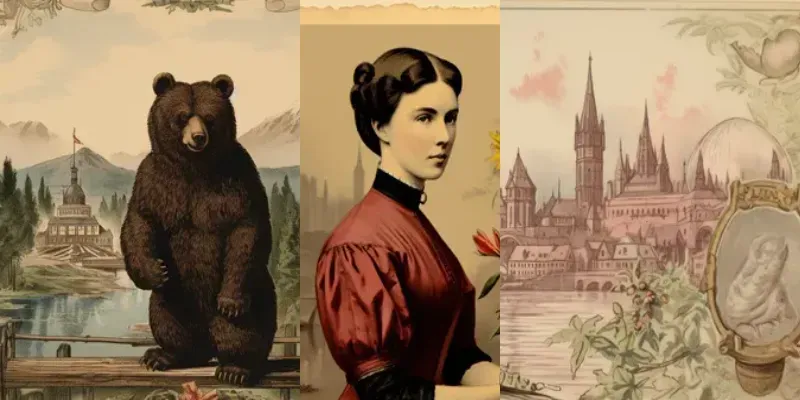Historical Vintage 1800s Postcards Midjourney Prompt | PromptBase