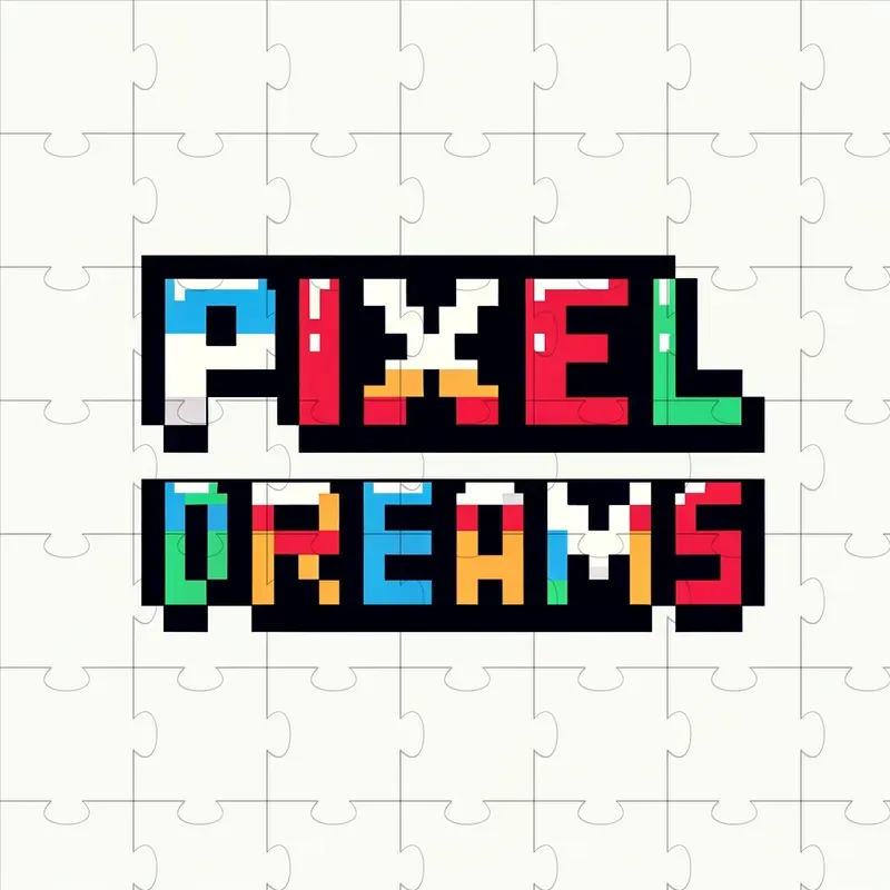8-bit Minimalistic Typography DALL·E Prompt | PromptBase