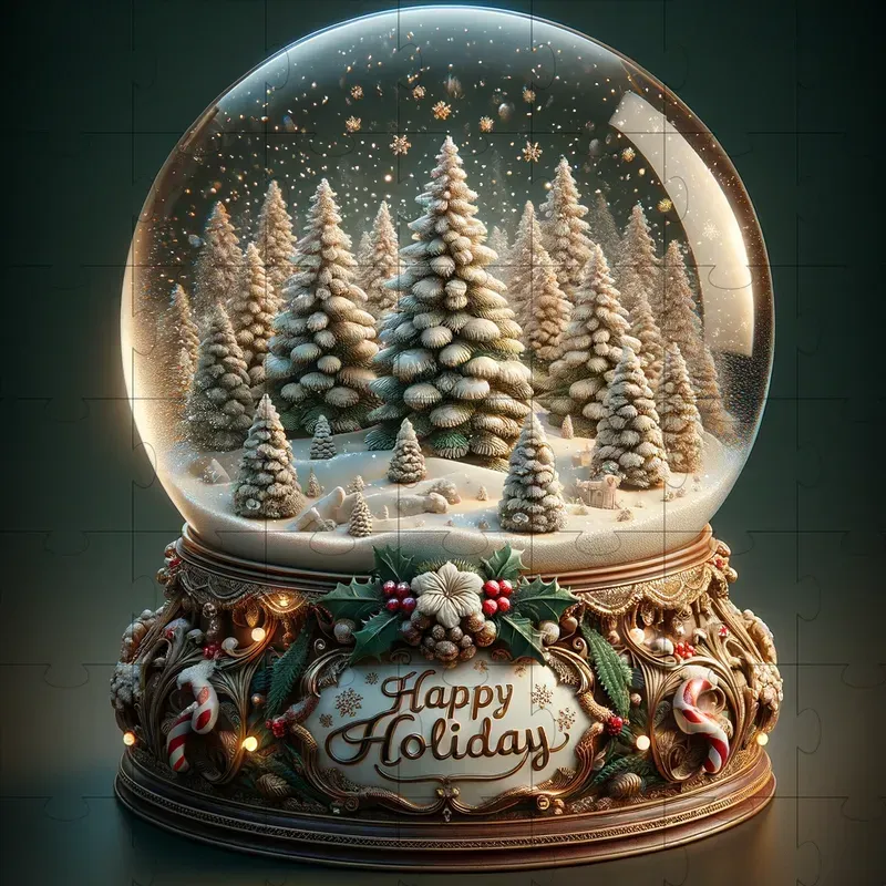 Custom Snow Globes With Christmas Titles DALL·E Prompt | PromptBase