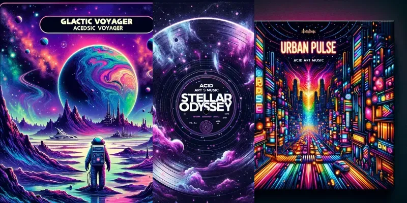 Acid Art Music Covers DALL·E Prompt | PromptBase