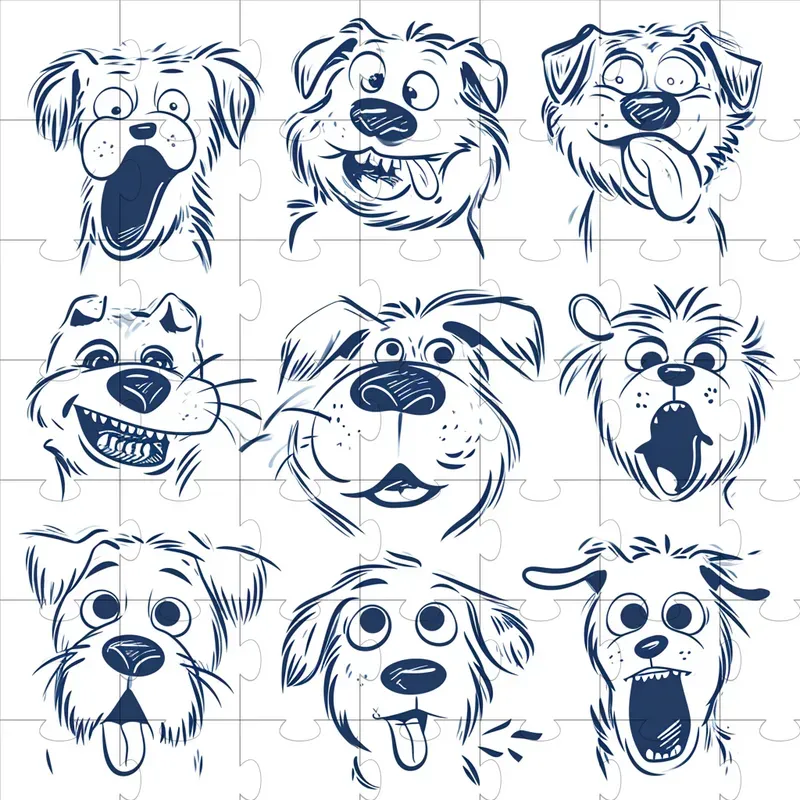 Doodle Face Character Designs Midjourney Prompt | PromptBase