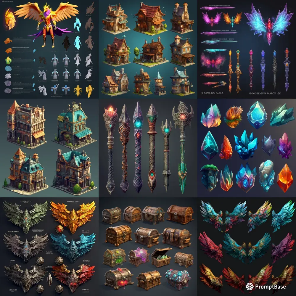 3D Game Icons Midjourney Prompt | PromptBase