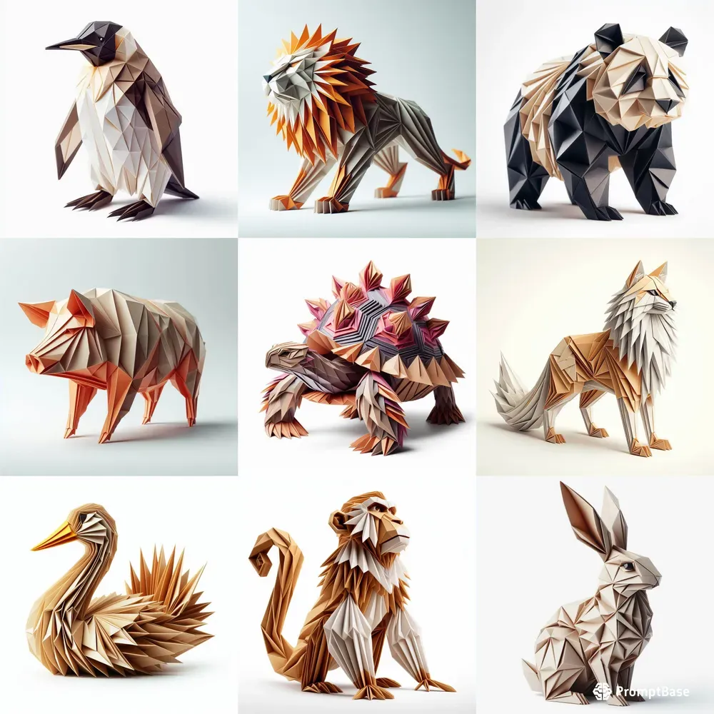 Paper Origami Masters DALL·E Prompt | PromptBase