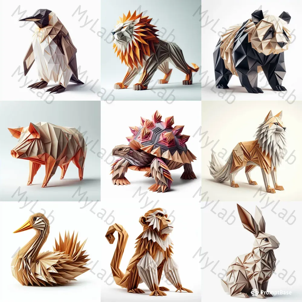 Paper Origami Masters DALL·E Prompt | PromptBase